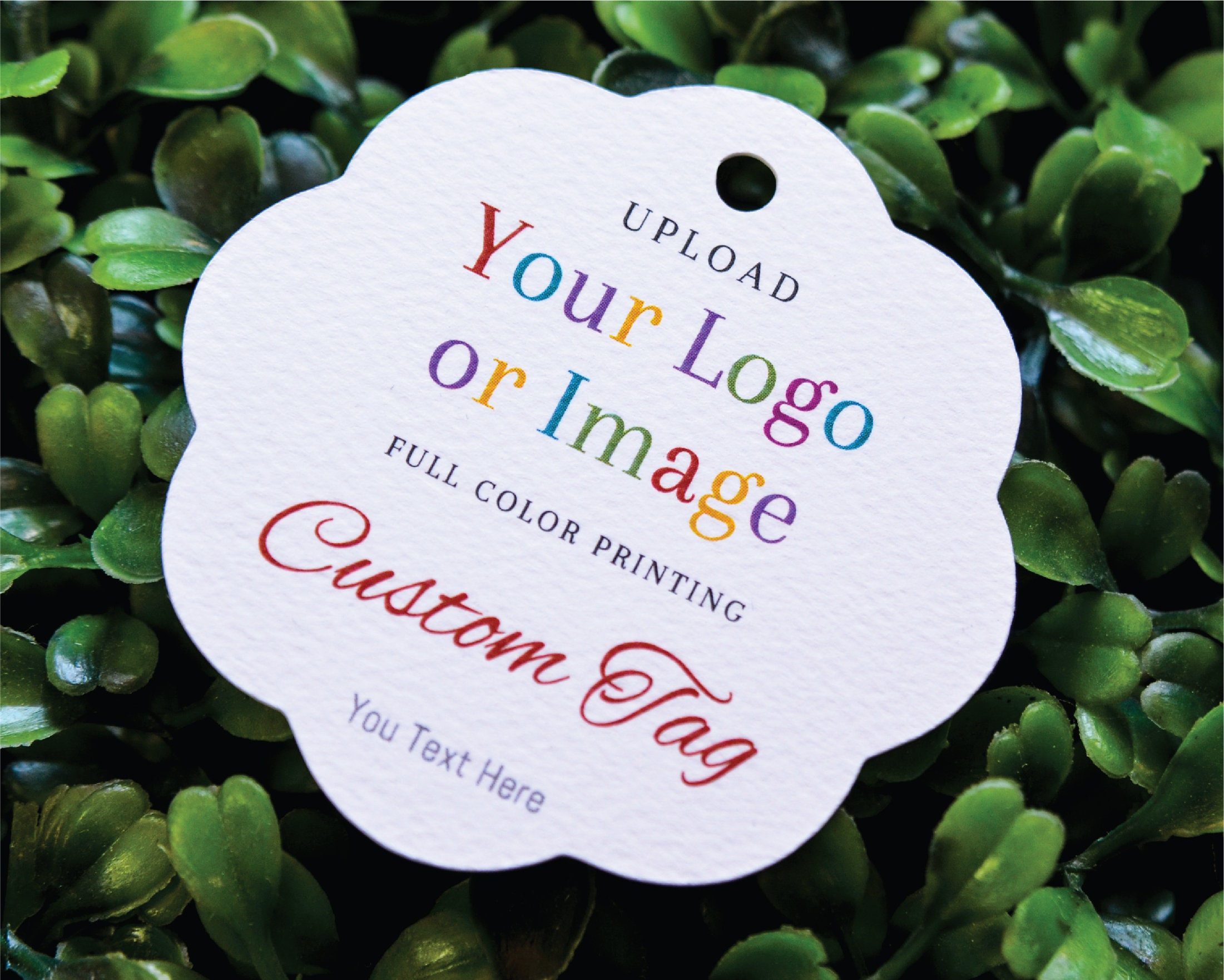 Custom Printed Tag, Personalized With Your Text, Logo or Image, Custom ...