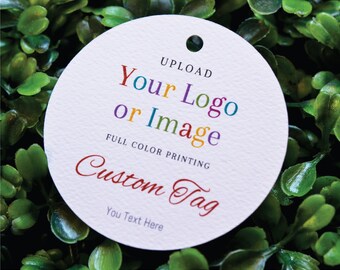 Custom Printed Tag, Personalized With Your Text, Logo or Image, Custom ...