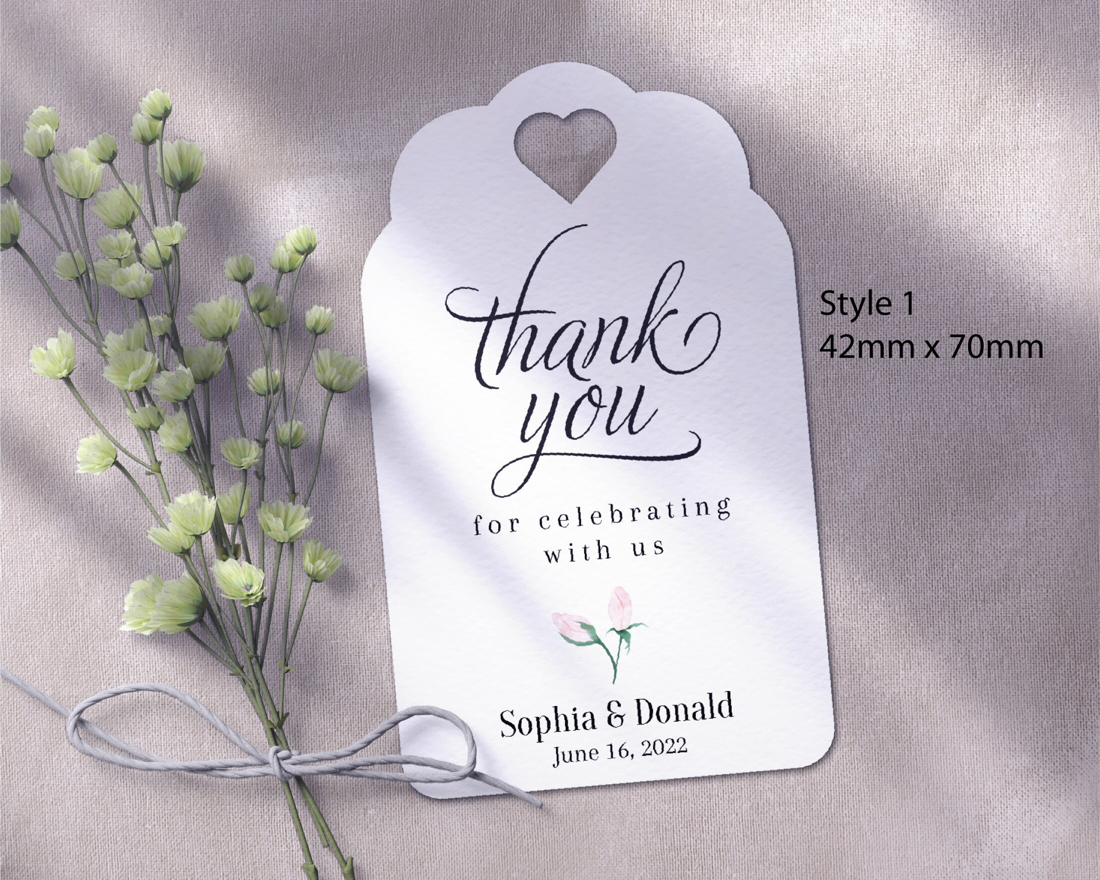 PRINTED Wedding Tag Personalized Wedding Tag Wedding Favors - Etsy