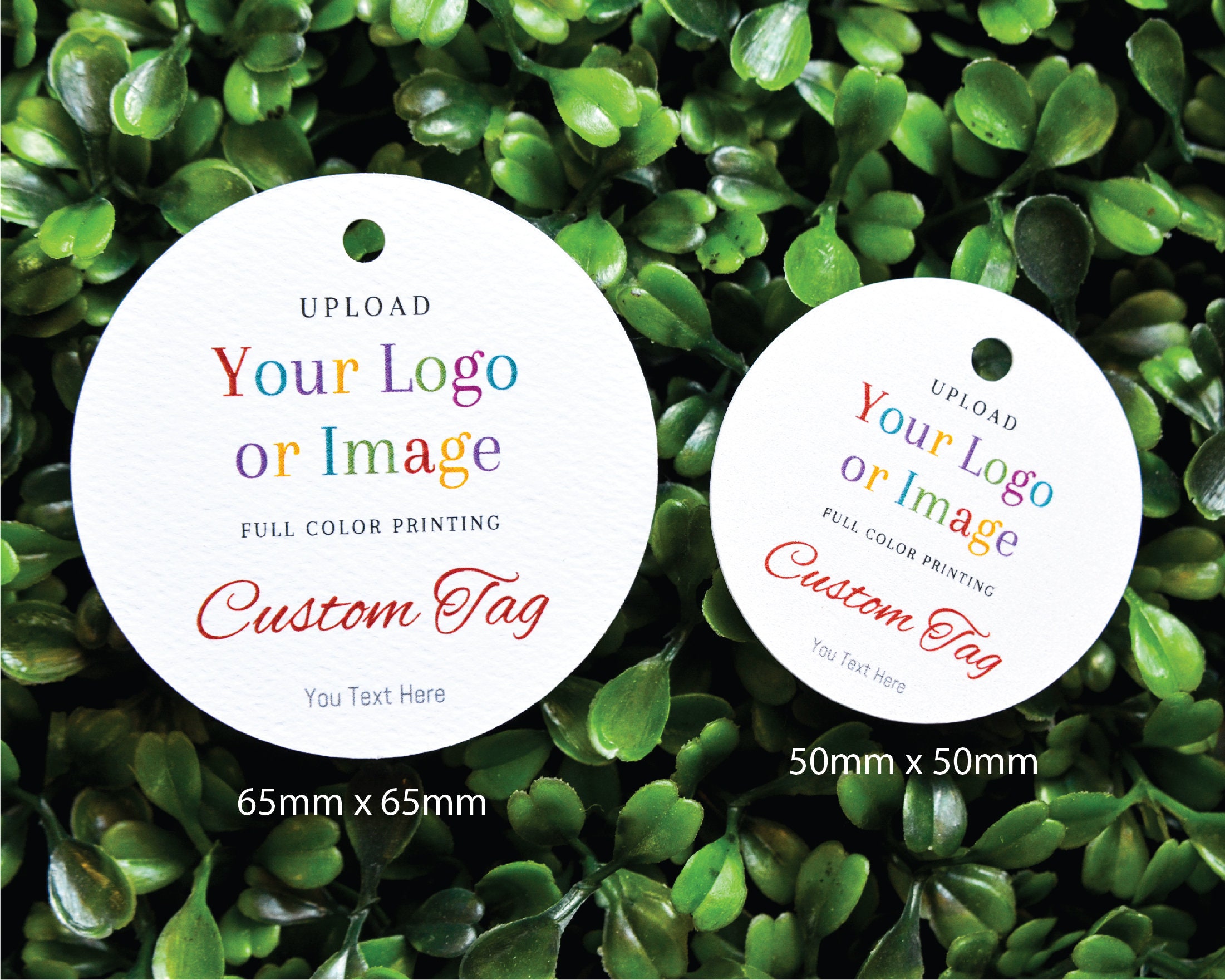 Custom Printed Tag, Personalized With Your Text, Logo or Image, Custom ...