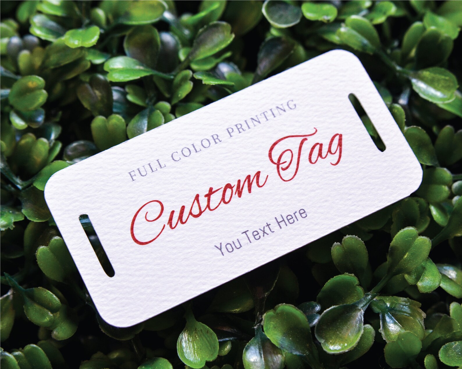 Custom Printed Tag Personalized With Your Text Logo or - Etsy