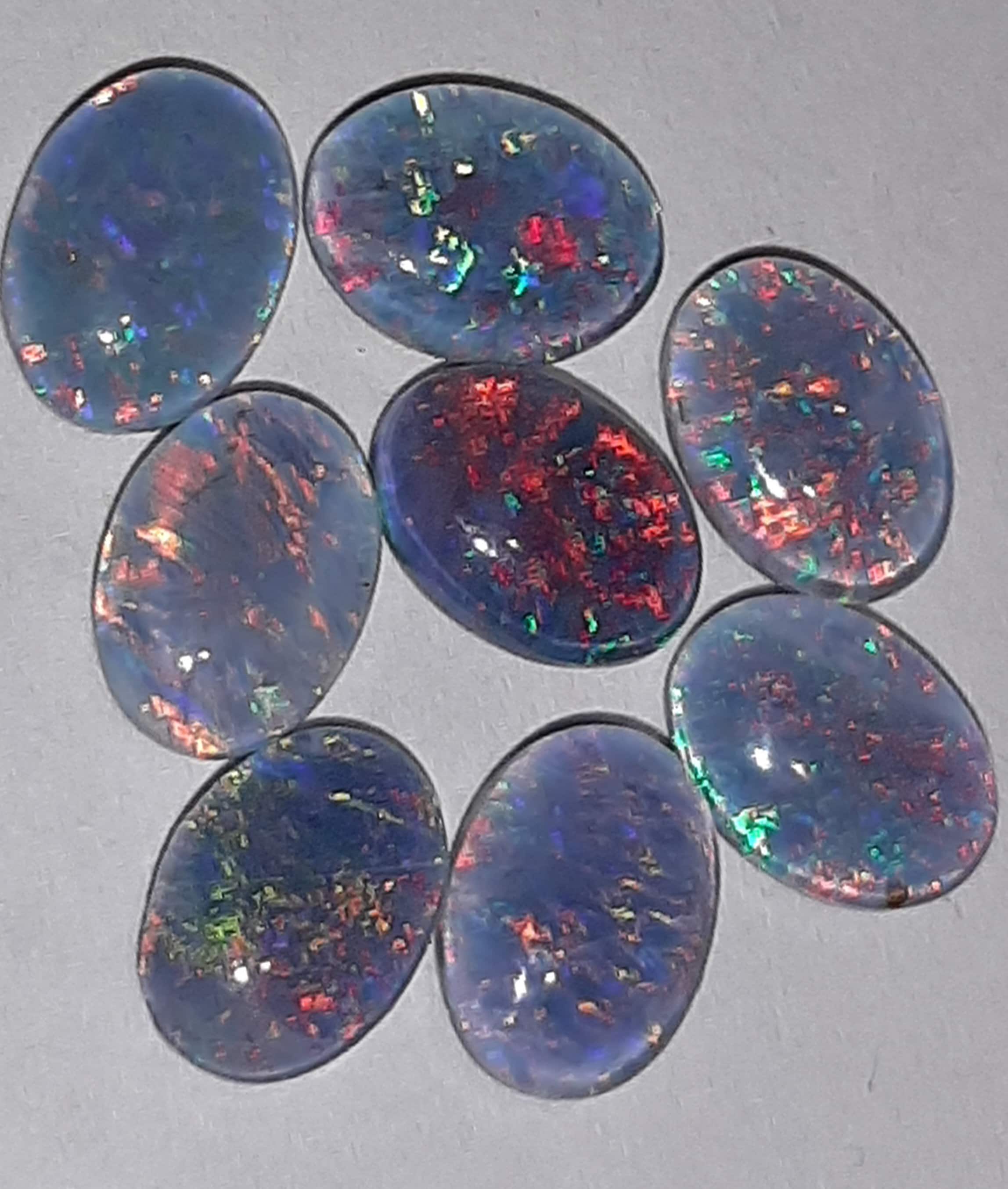 Australian Fire Opals Opal Doublets 8 Natural Fire Opals - Etsy.de