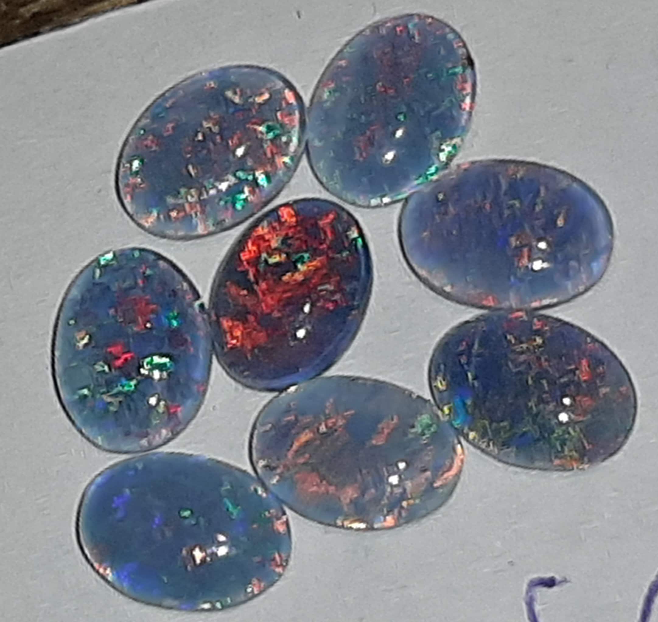 Australian Fire Opals Opal Doublets 8 Natural Fire Opals - Etsy.de