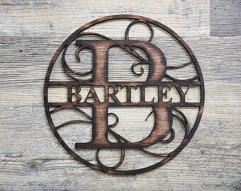 Custom Wood Monogram - Etsy