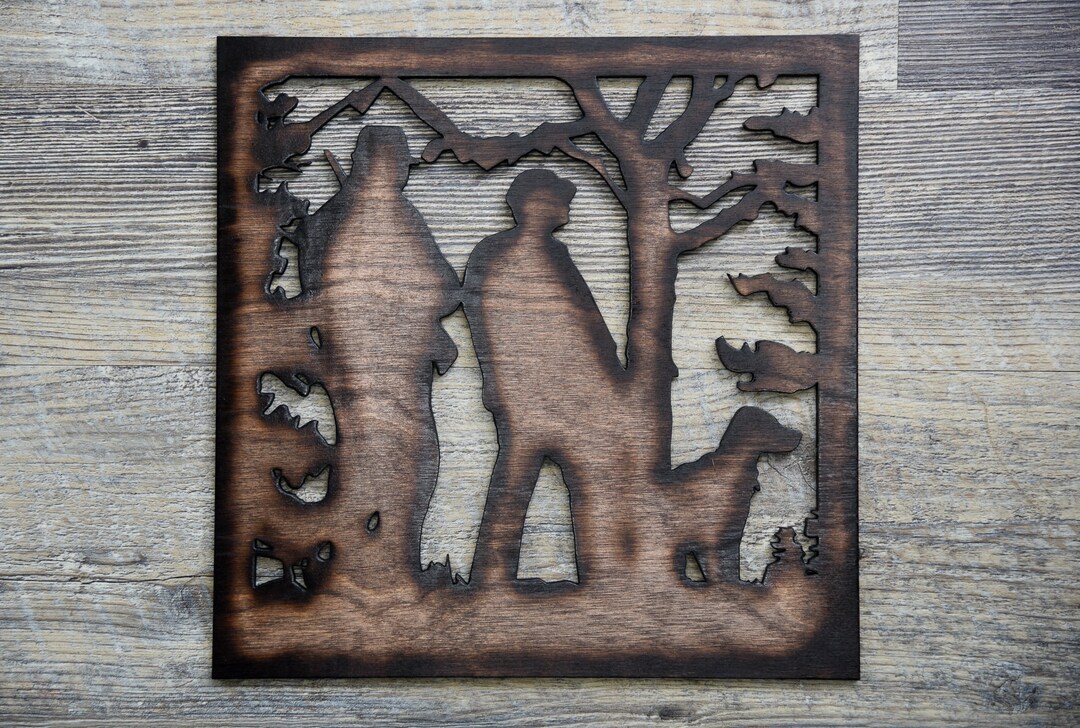 Hunters, Wooden Wall Art, Wood Wall Hangings, Hunting Decor, Wood Wall ...