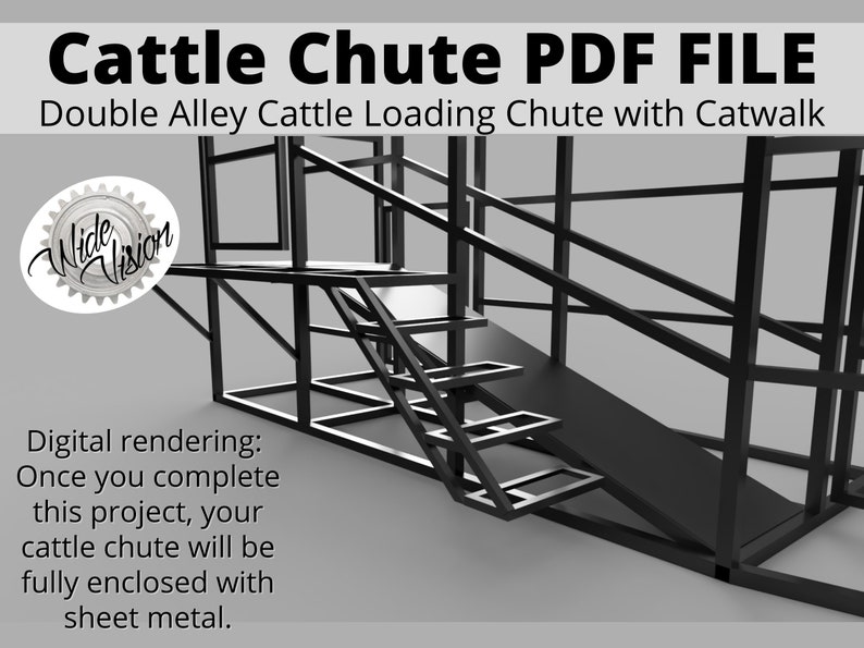 Cattle Loading Chute PDF FILE Blueprint Digital Download, Cattle Chute ...