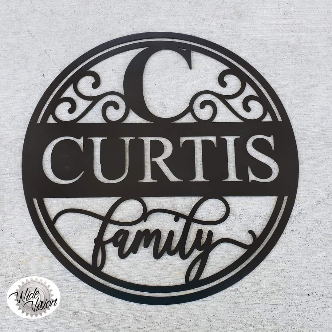Personalized Family Sign Monogram Family Sign Metal - Etsy