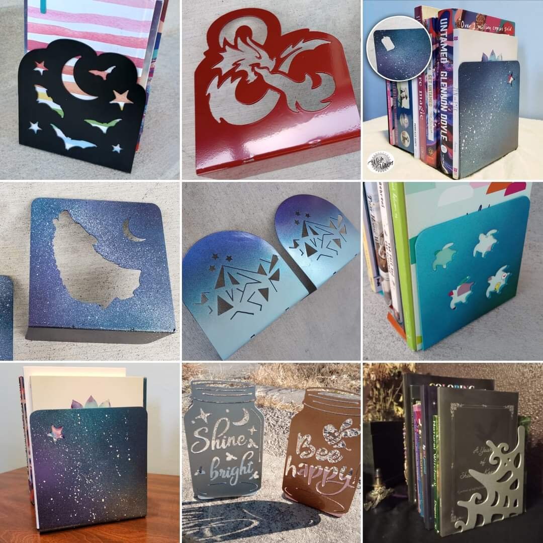 Book Ends, Variety of Book Ends, Metal Book Ends, Custom Book Ends, Dnd ...