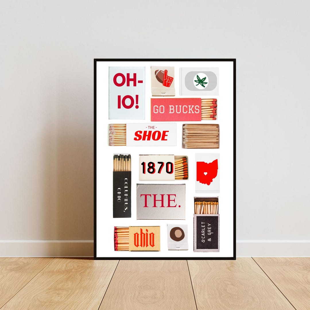 Ohio Matchbox Print || Ohio Wall Art || Digital Download - Etsy