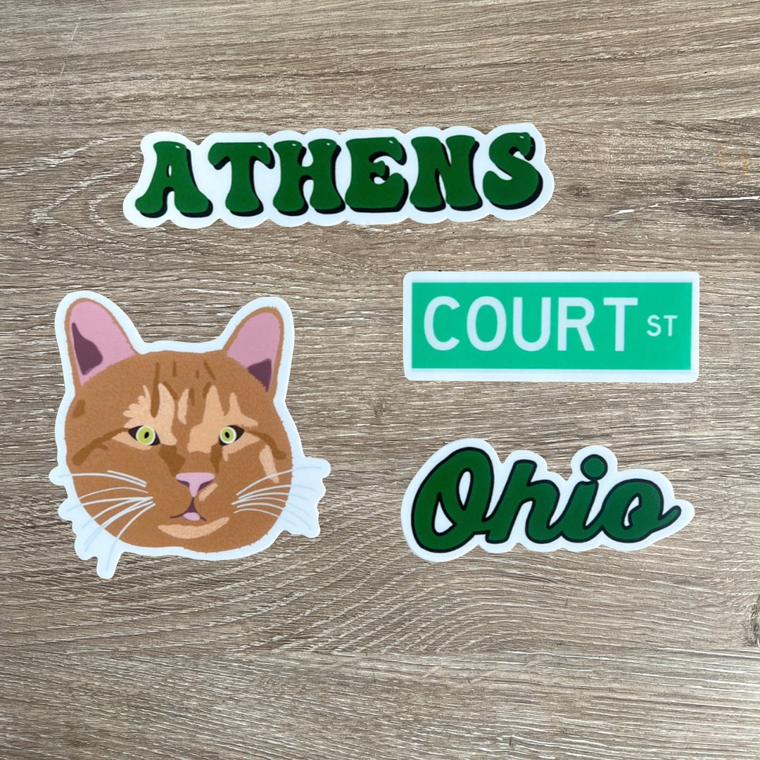 Ohio University Sticker Pack Water Bottle Stickers Waterproof Stickers ...