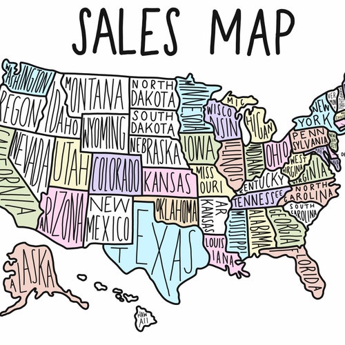 Sales Map Digital Download - Etsy