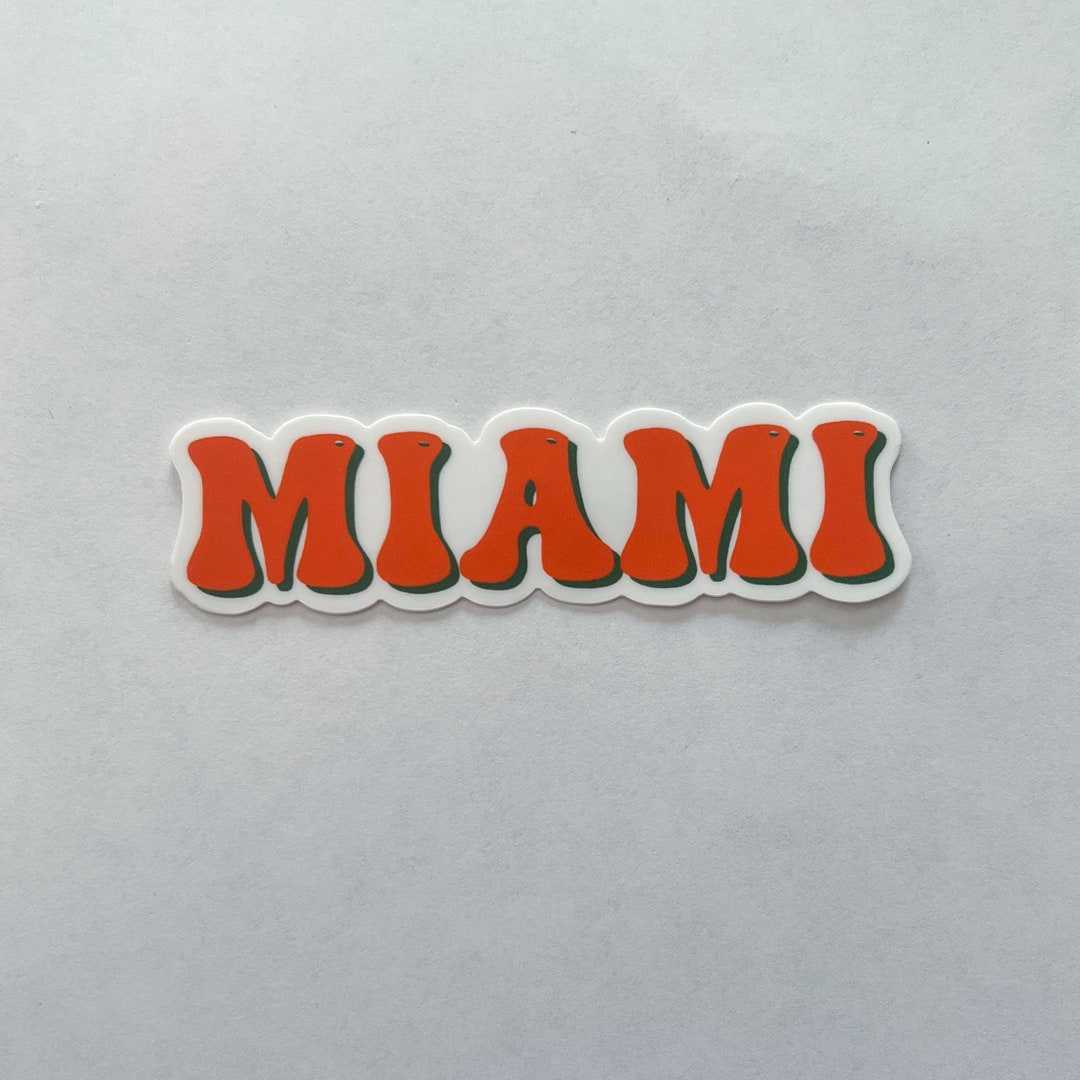 Miami Sticker Miami Florida Sticker Florida Sticker - Etsy