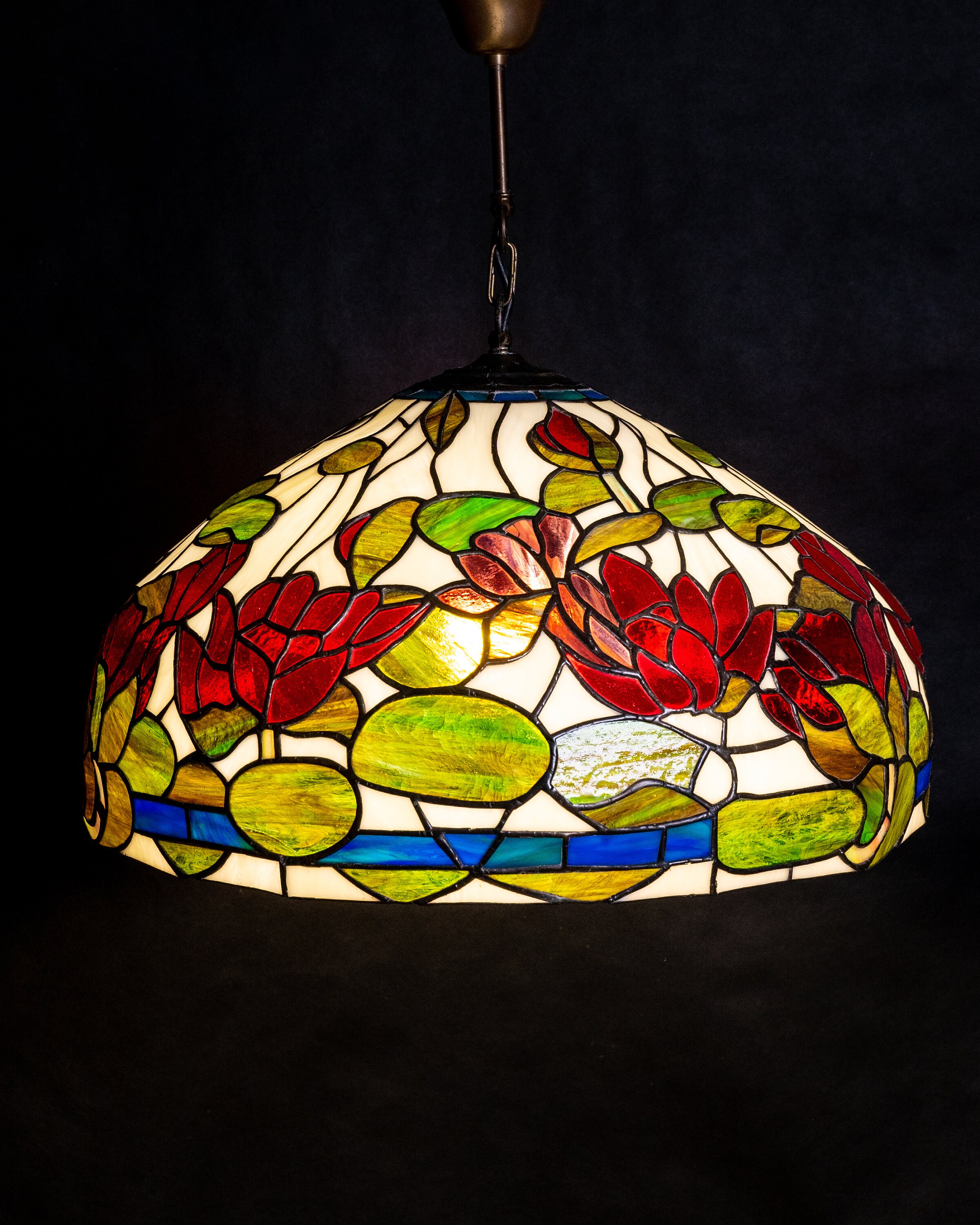 Tiffany Lamp, Stained Glass Lampshade, Pendant Lamp, Chandelier ...