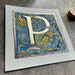 Gilded Letter P Art, Hand-painted Filigree Calligraphy - Etsy