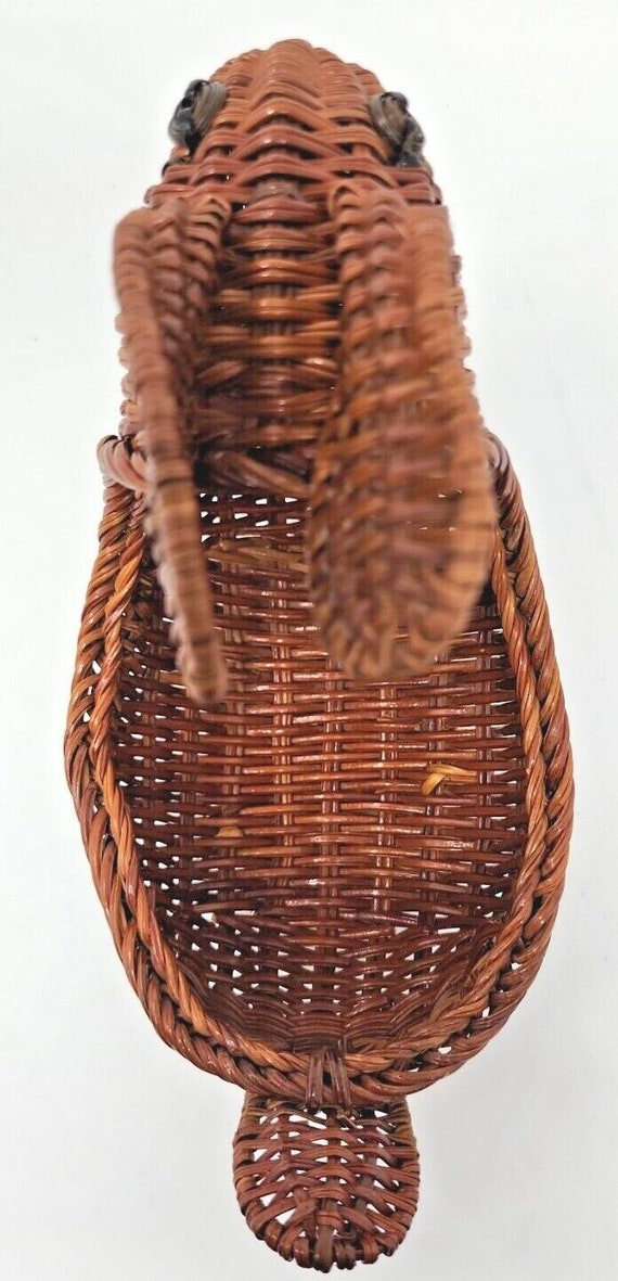 Vintage avon wicker menagerie hare rabbit bunny baske… - Gem
