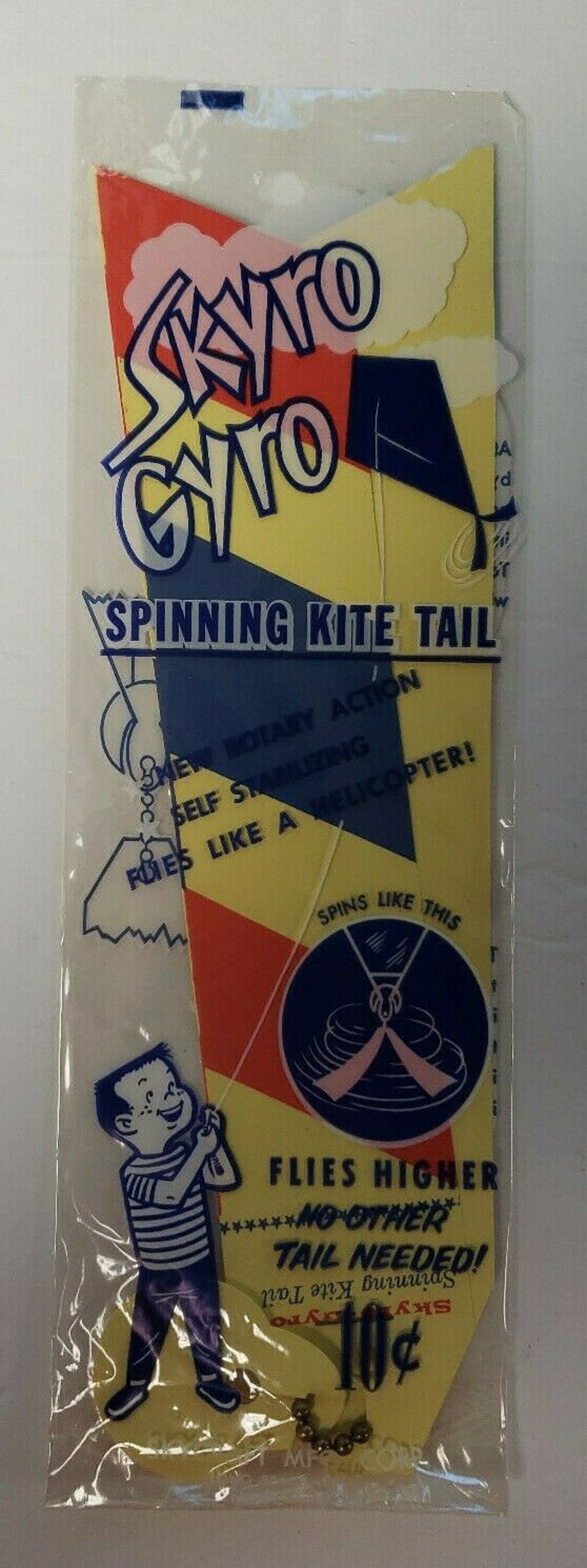 Vintage Skyro Gyro Spinning Kite Tails in Original Package New Old ...