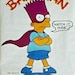 Vintage 1990 Original Simpsons Bart "bartman" Avenger of Evil Poster 21 ...