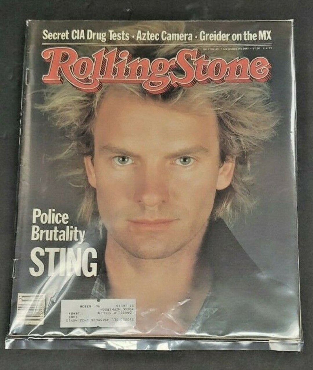 1983 Rolling Stone Magazine Police Brutality Sting Sept. 1st - Etsy