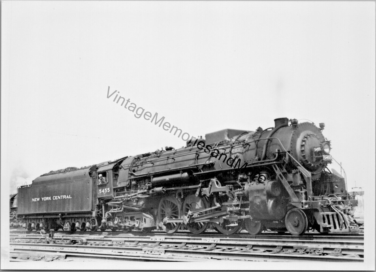 Vintage New York Central System Railway 5455 Steam Locomotive T2-377 - Etsy