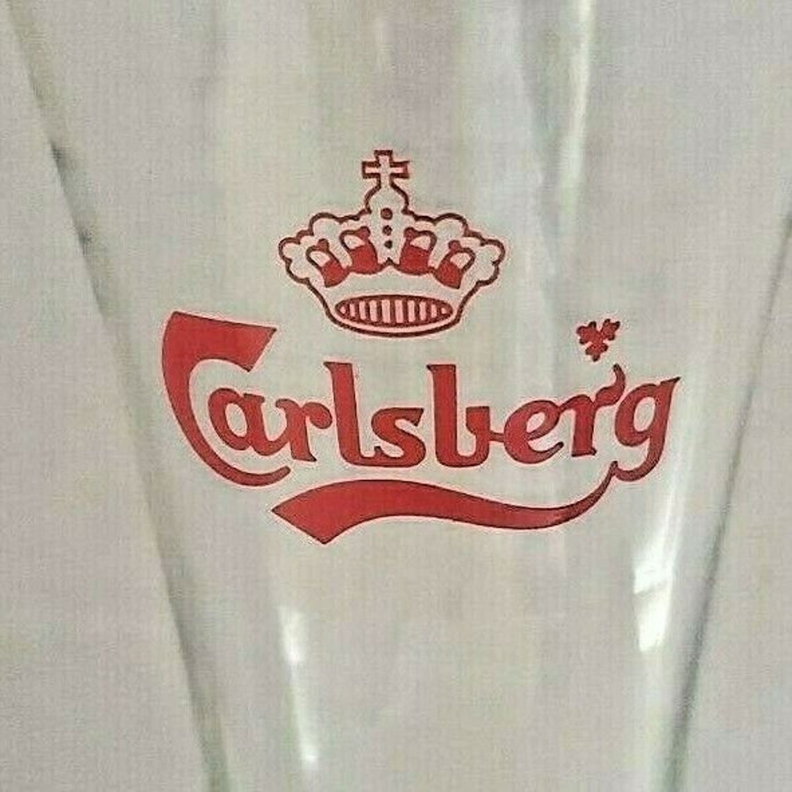 Vintage 1960's Carlsberg Beer Red Crown Logo Gold Rimmed | Etsy