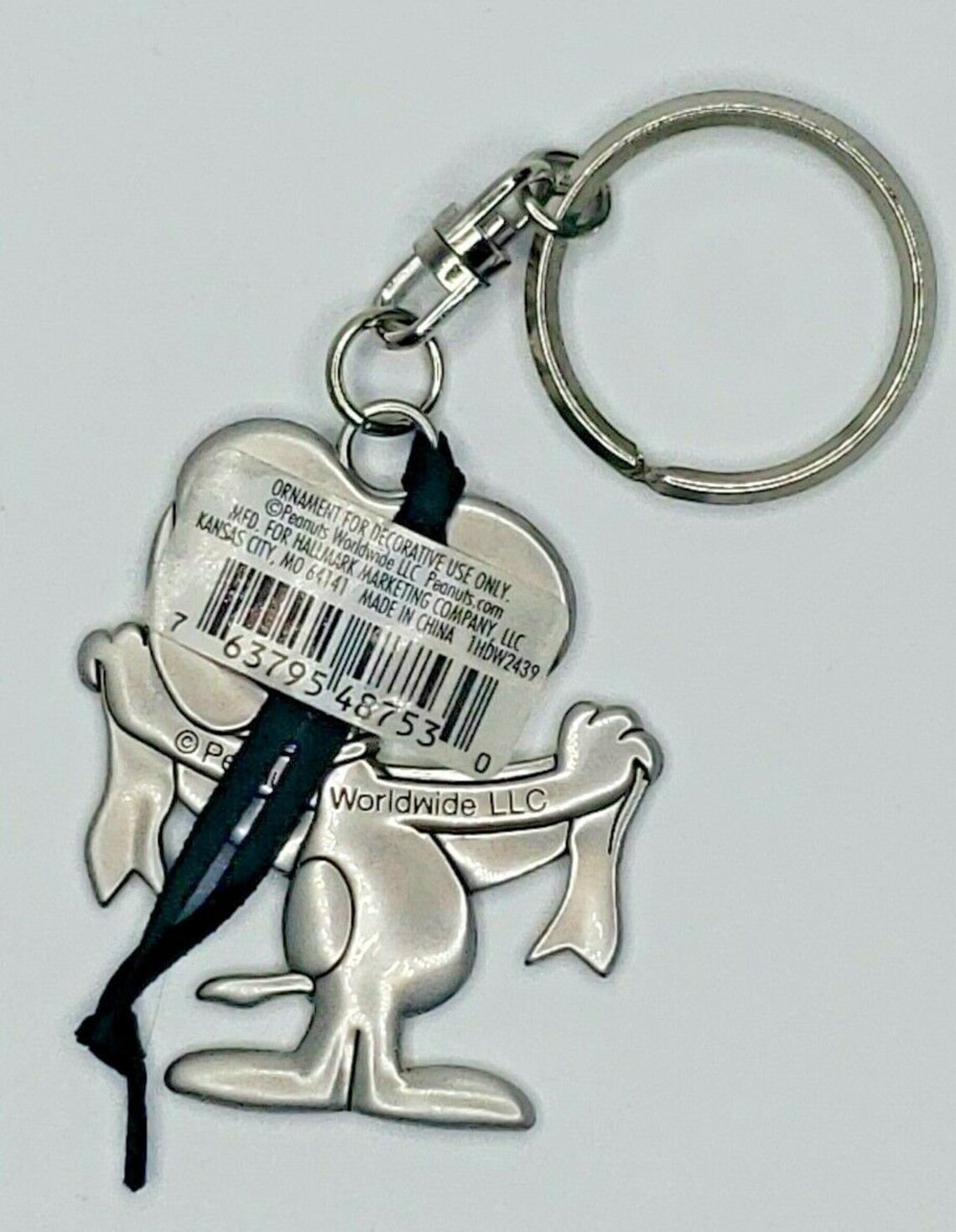 Hallmark's Peanuts Snoopy Pewter Key Chain / Ornament - Etsy