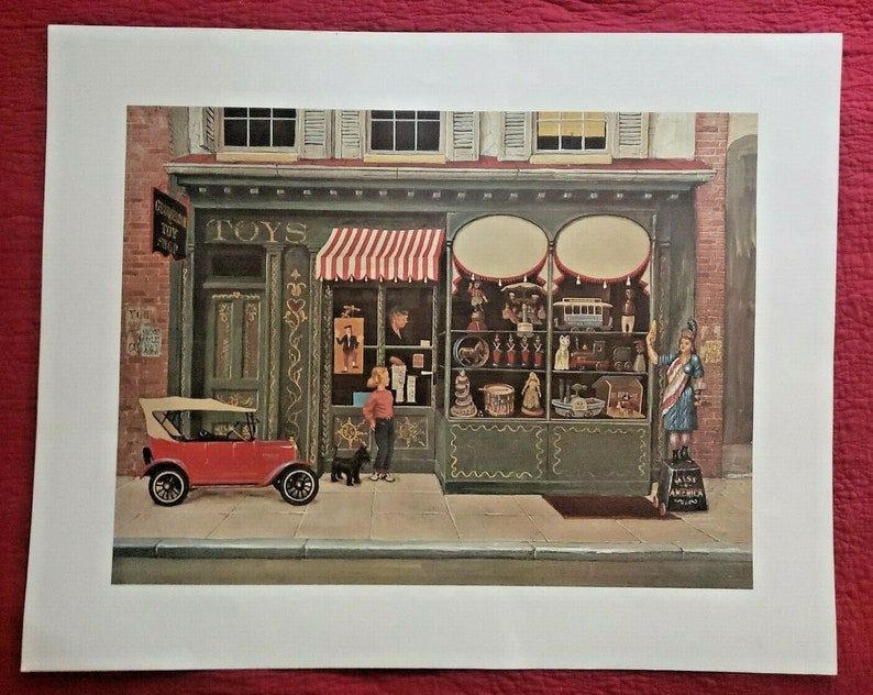 Vintage Rare Print of Georgetown Toy Shop in the Early - Etsy