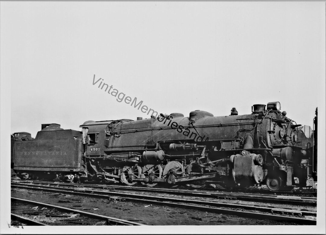 Vintage Pennsylvania Railroad Pr 4501 Steam Locomotive 5x7 Real Photo ...