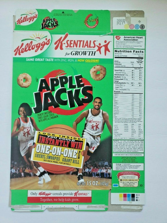 Kelloggs Cereal Box Back