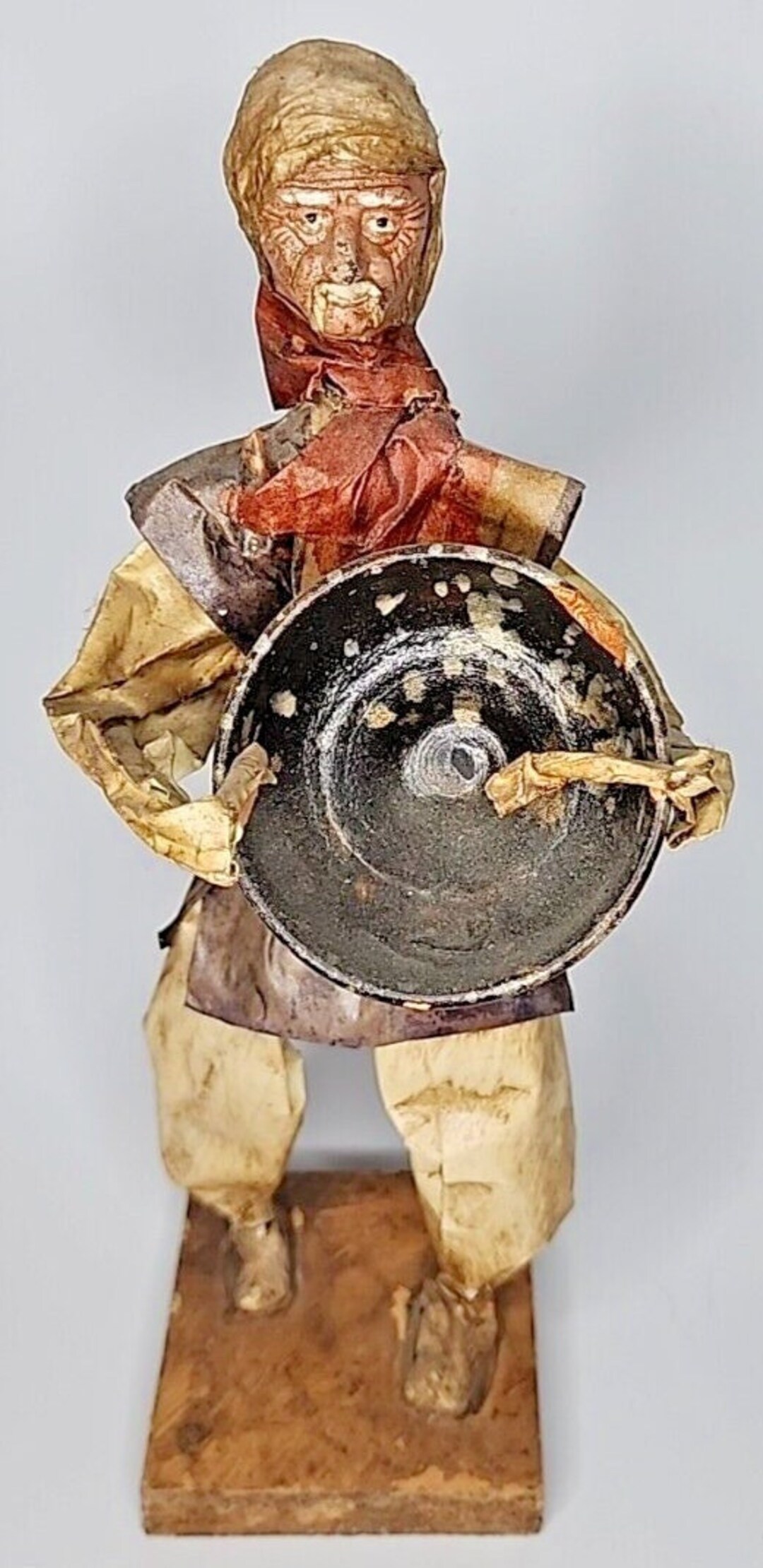 Vintage Folk Art Paper Mache Man With Bowl Mexico 12 U189 - Etsy