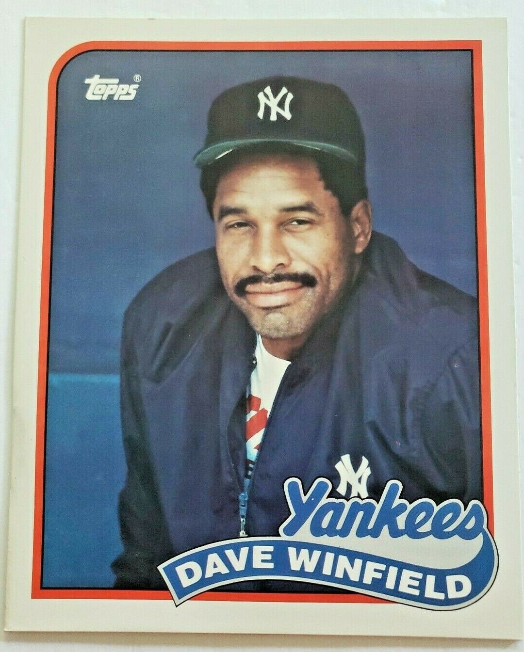 1989 Topps Dave Winfield Baseball Duo-tang School Paper Pocket Folder ...