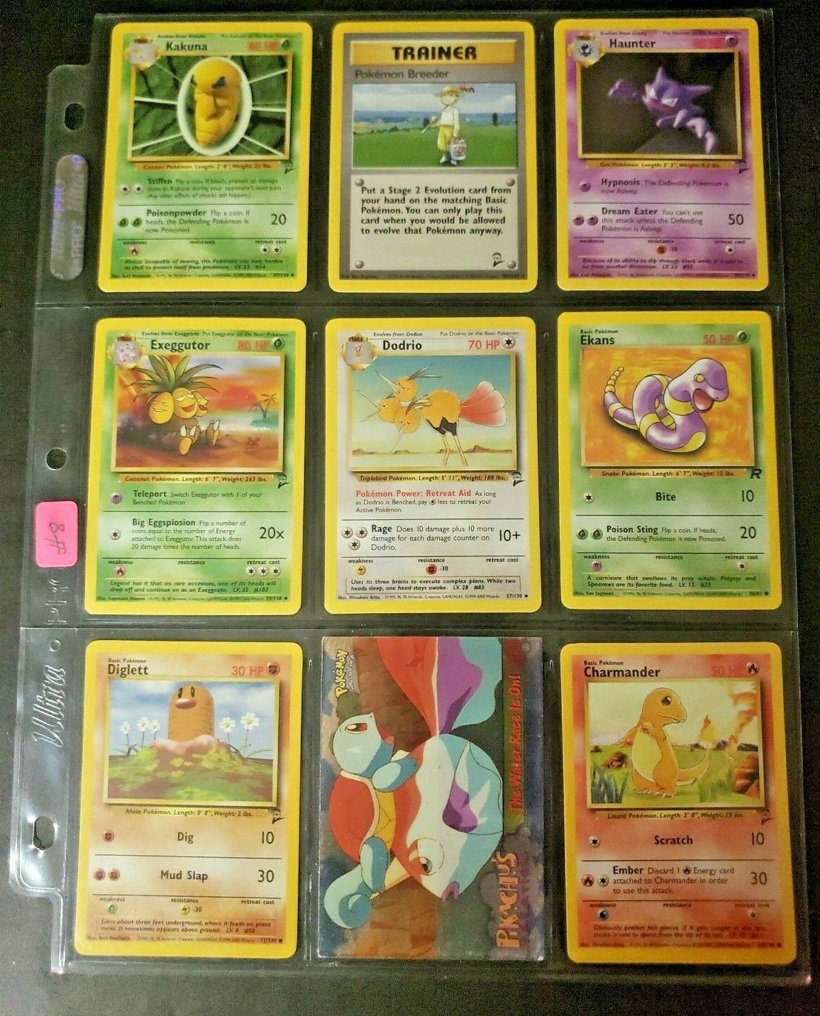 Vintage 1999 2000 pokemon lot of 9 cards. kakuna dodrio | Etsy