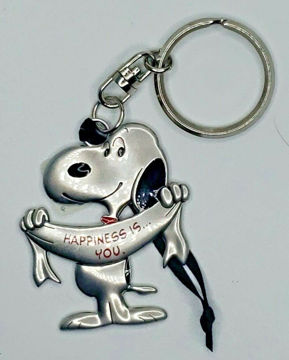 Hallmark's Peanuts Snoopy Pewter Key Chain / Ornament - Etsy
