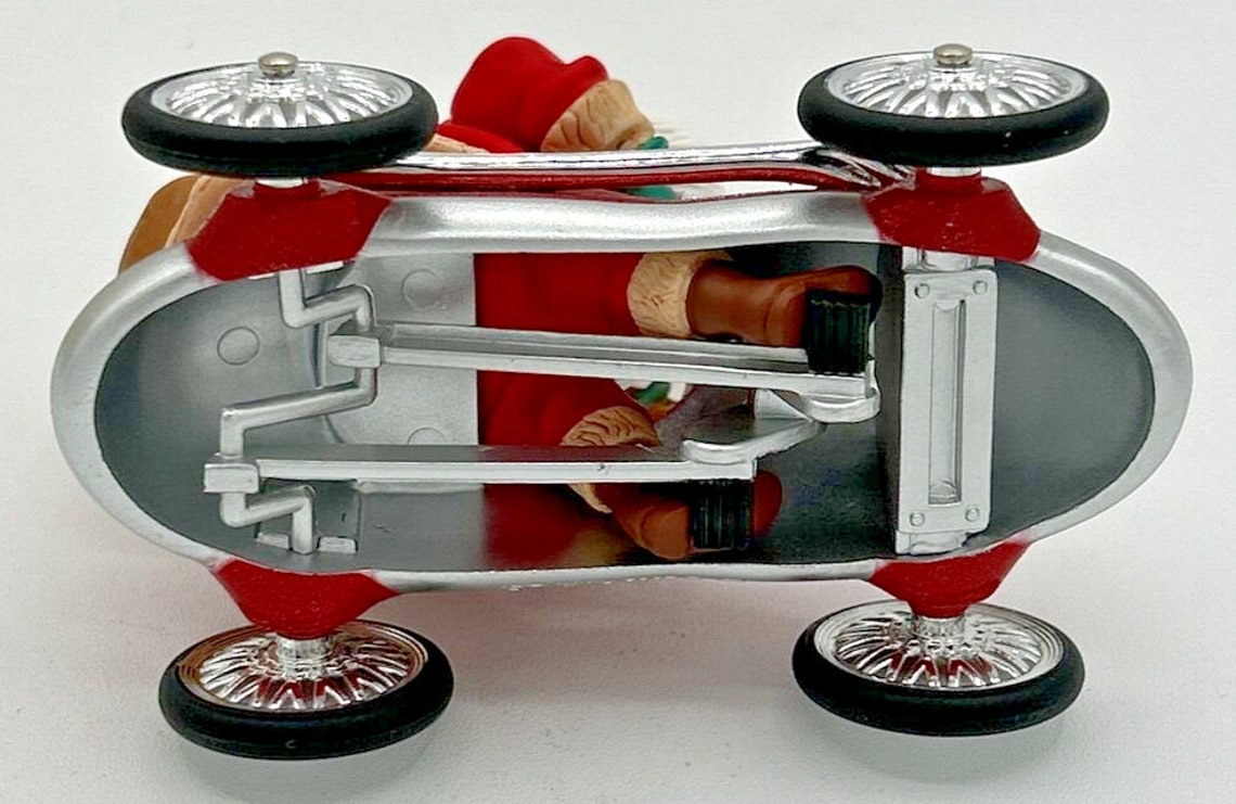 Vtg Hallmark Santa Takes a Spin Christmas Ornament SKU U213 - Etsy