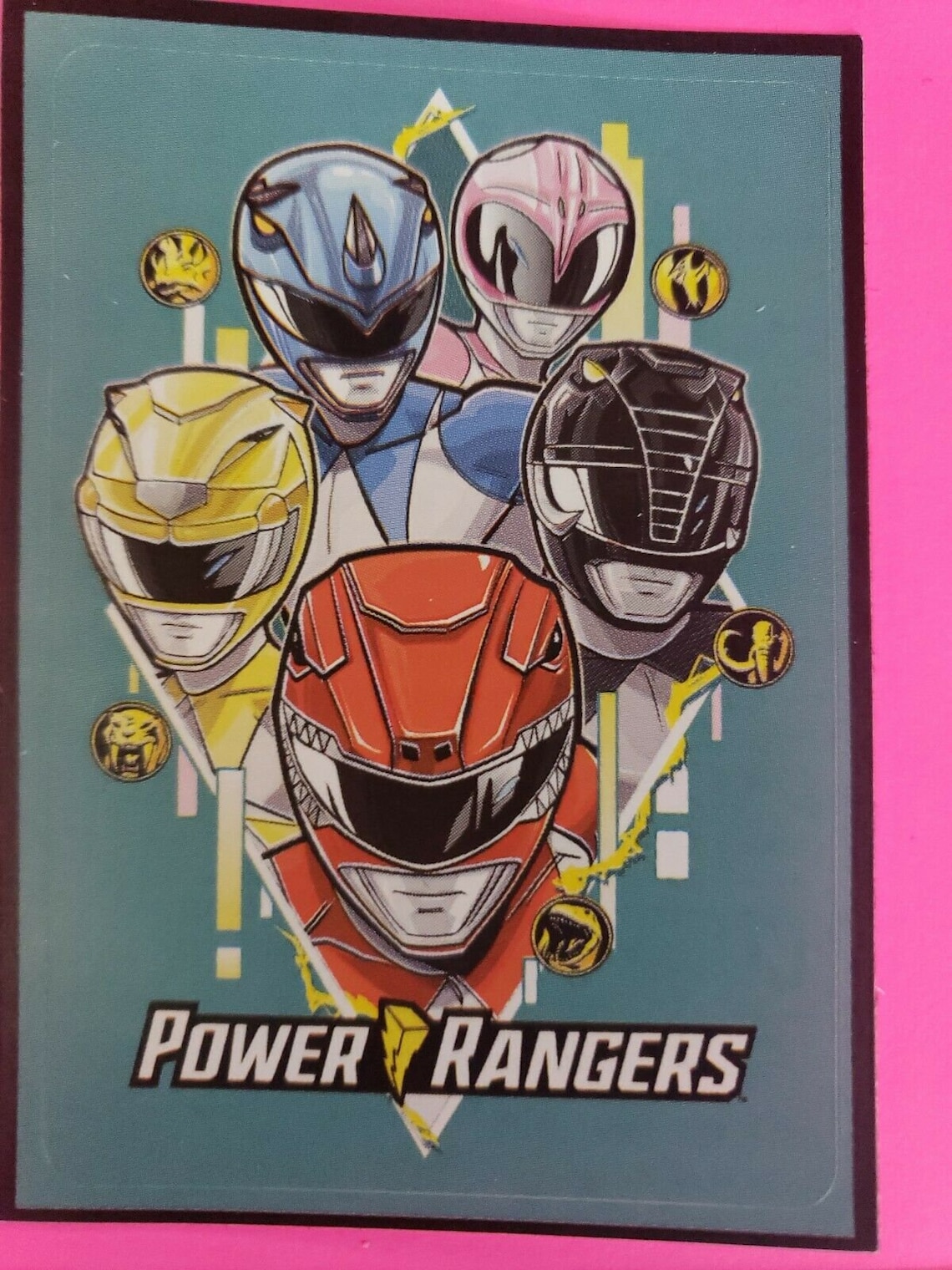 Retro Power Ranger 12 Stickers With Vending Display Sign New | Etsy