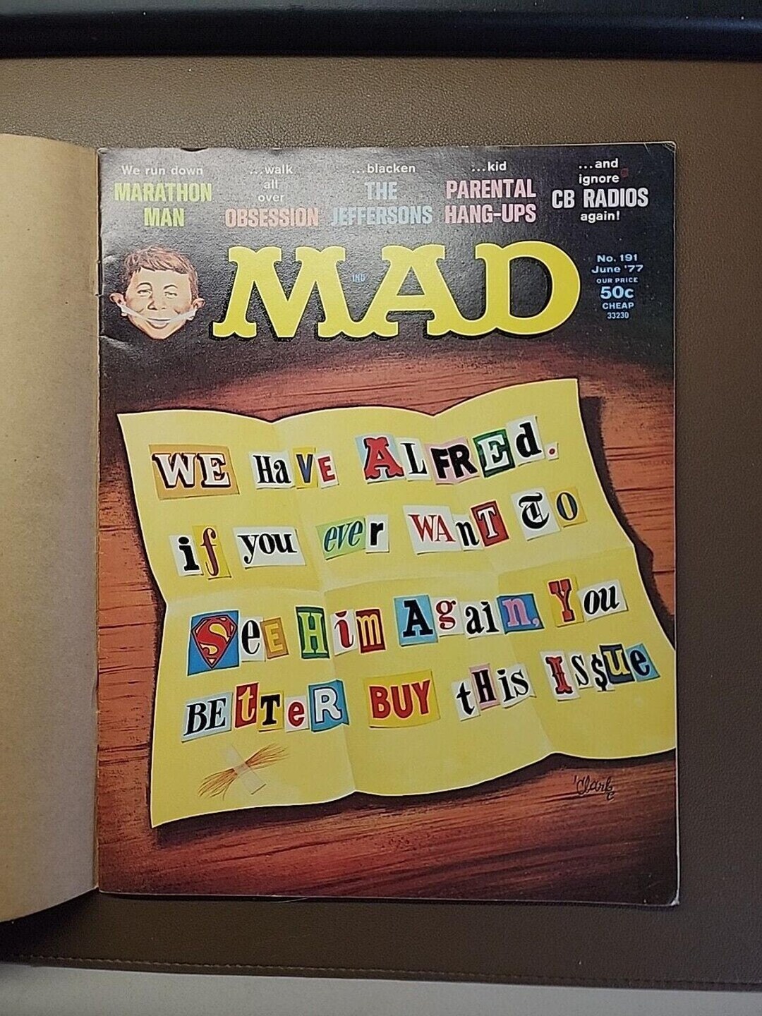 1977 MAD Magazine June No. 191 Ransom Note M107 - Etsy