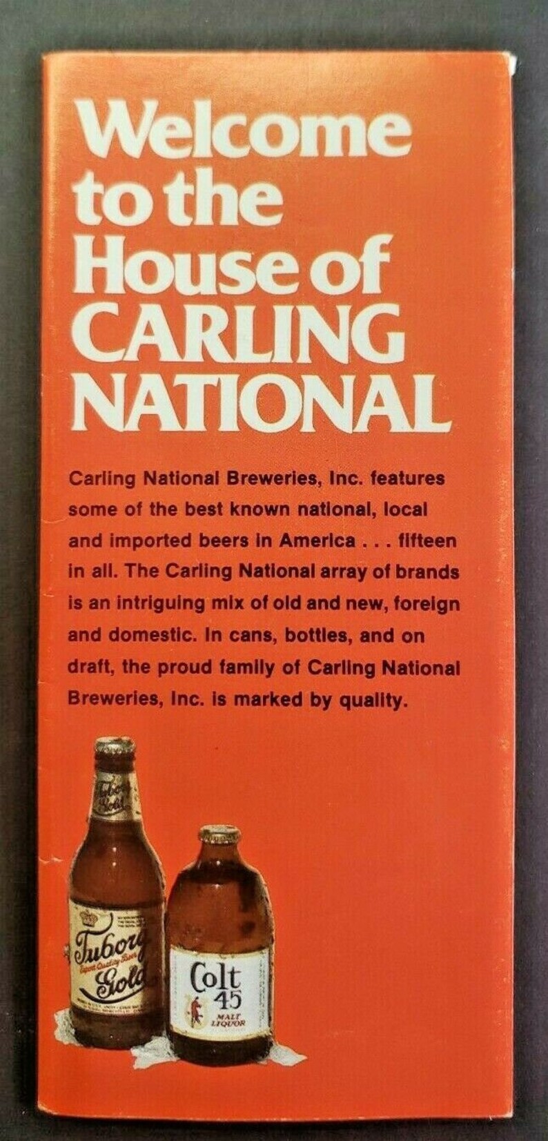Vitnage Carling Pamphlet Fold Out Beer Brands House of Carling - Etsy
