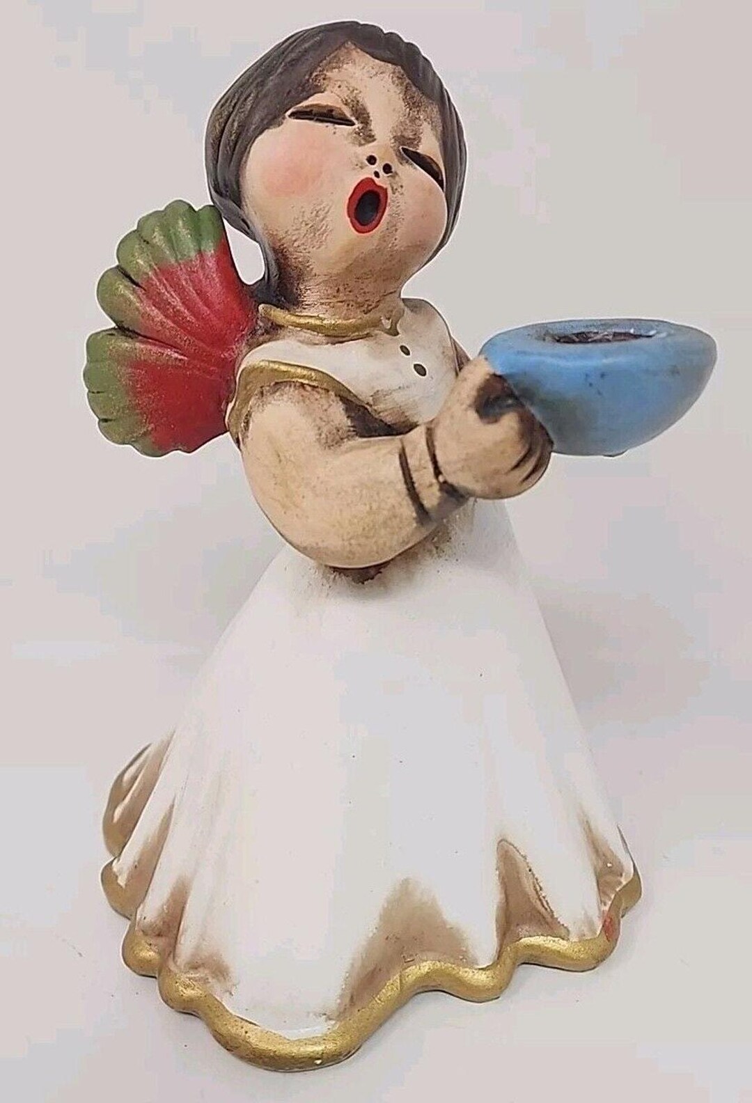 Bozner Engel Thun Christmas Angel Candle Holder Italy 8" Silent Night ...