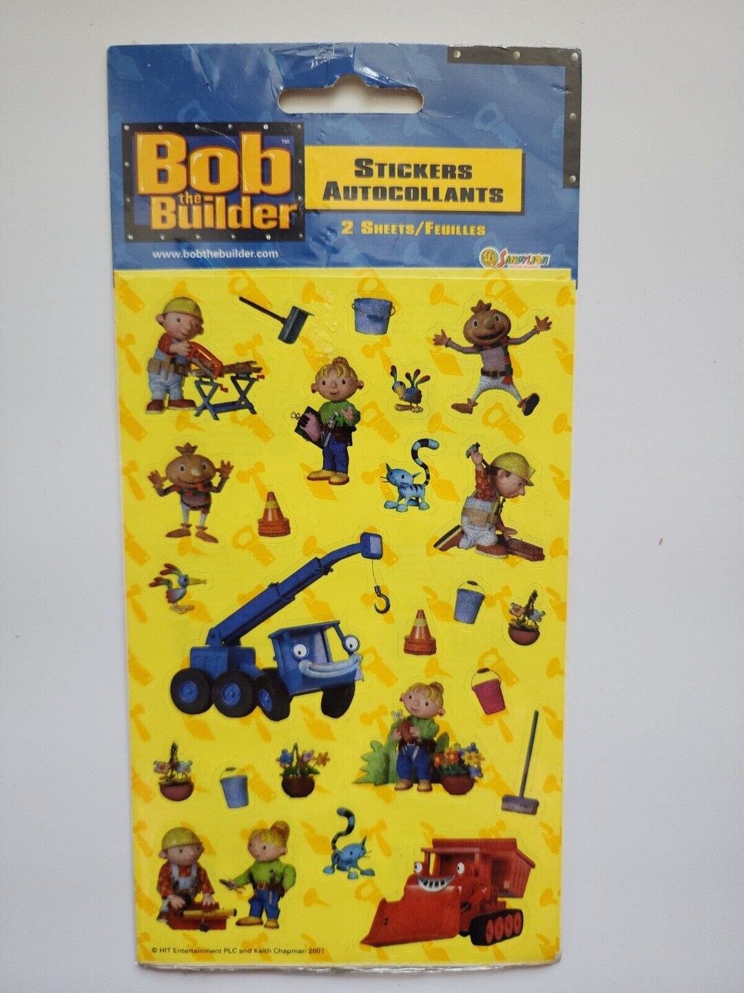 Vintage Sandylion Bob the Builder Stickers 2 Sheets New Sealed 2001 ...