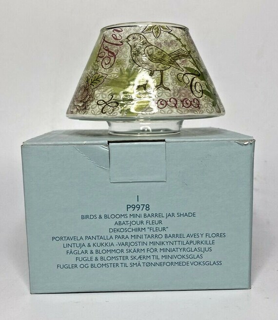 Vintage Retired PartyLite Birds & Bloom Mini Barrel J… - Gem