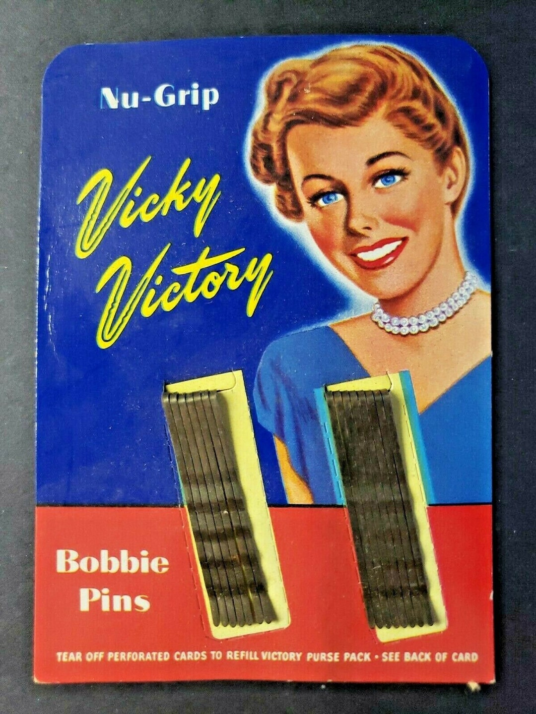 Vintage Vicky Victory Bobbie Pins & Card Smith Victory Buffalo NY NOS ...