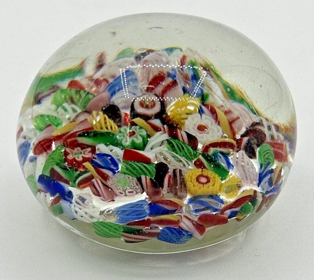 Vintage 1930's Millifiori Paperweight End of Day Scramble Pb162 - Etsy