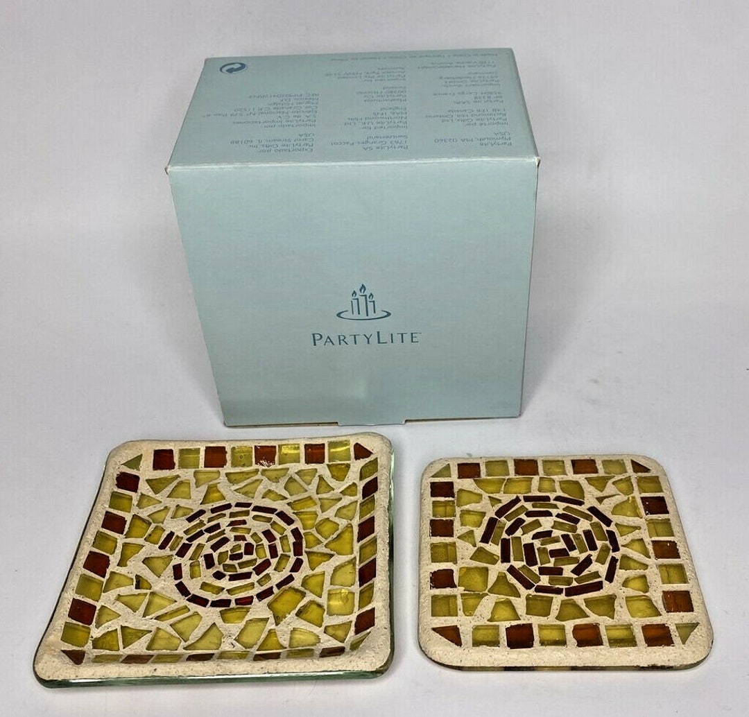 Vintage Retired Partylite Spice Mosaic Decorative Topper & Tray Rare ...