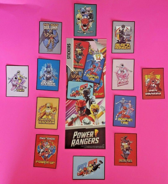 Retro Power Ranger 12 Stickers With Vending Display Sign New | Etsy