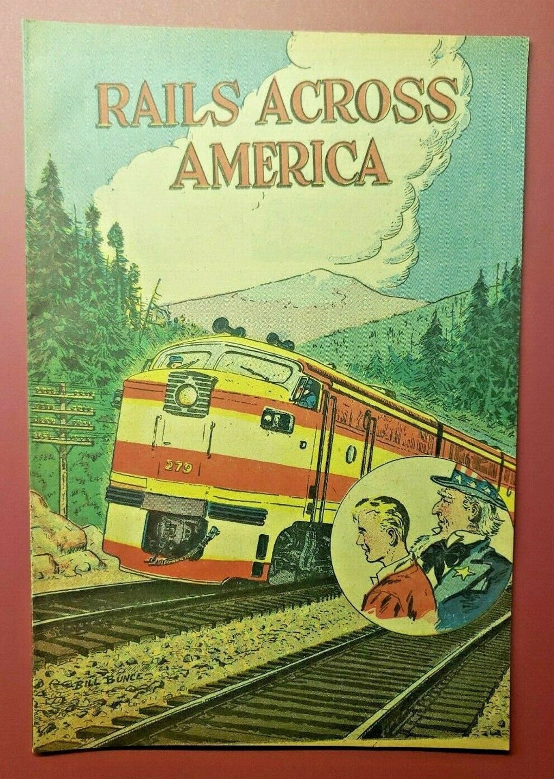 1955 Rails Across America Comic Book Association of American Railroads ...