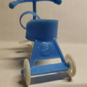 Vintage Baby Tricycle Cake Topper Decoration Blue With Baby Made in ...