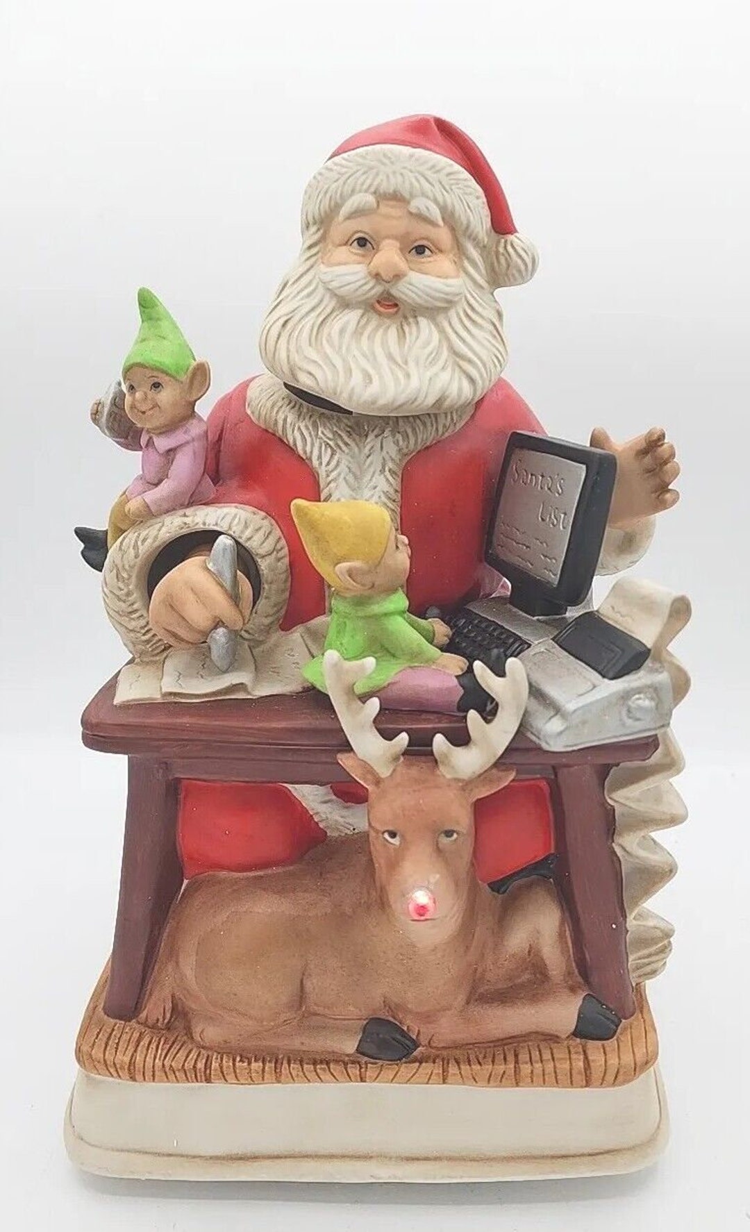 Melody in Motion Vtg Santa It's the Most Wonderful Time of the Year Box ...