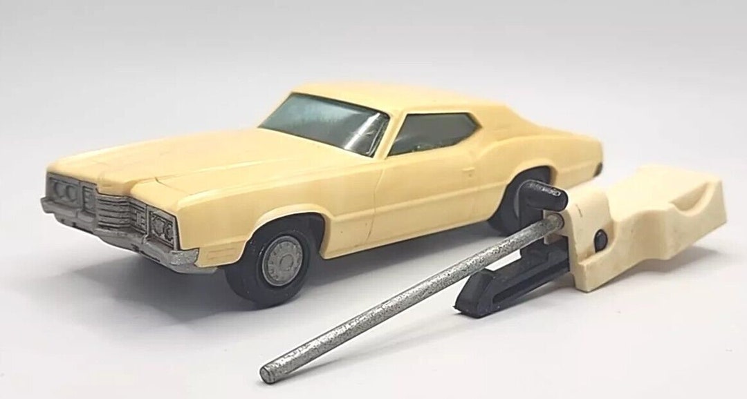 Vintage Funmate Go Cars Cream 1970's Ford Thunderbird W/ Launcher Works ...