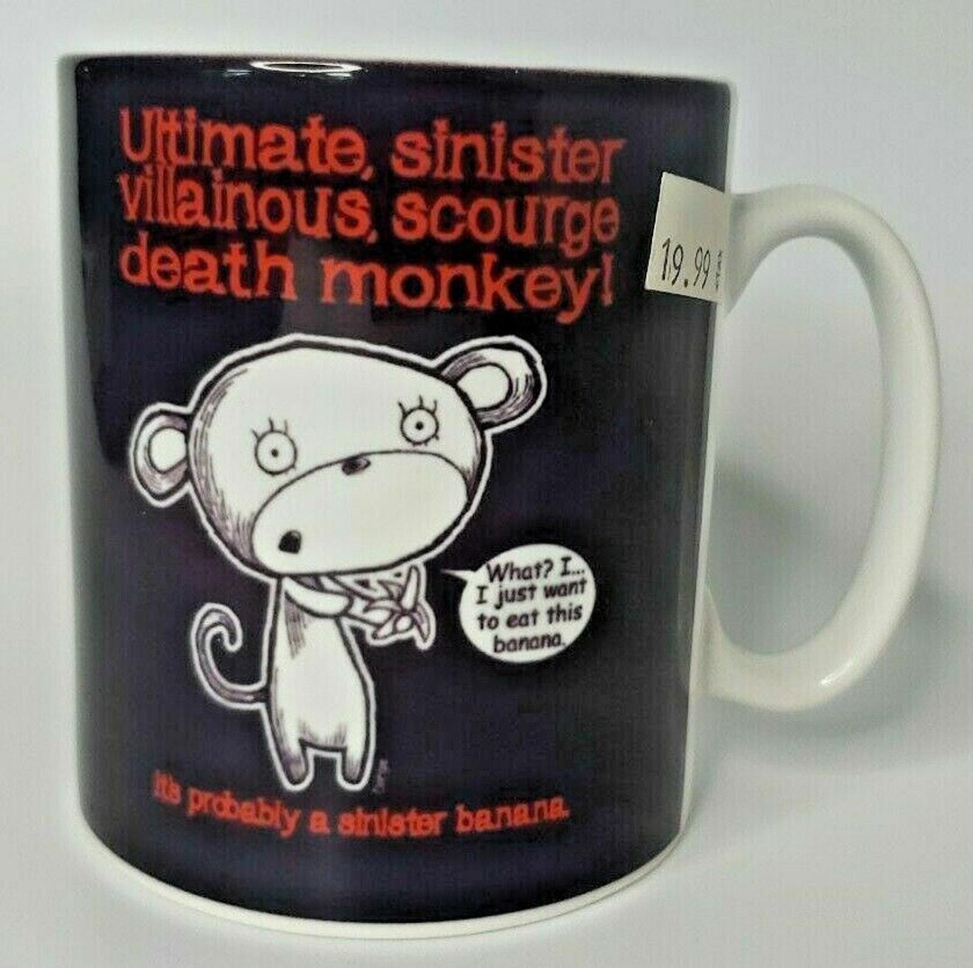 Roman Dirge's Lenore Death Monkey Coffee Mug New Unused - Etsy