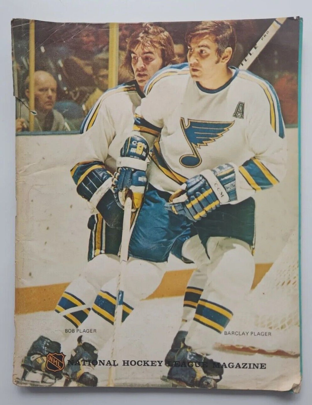 1972 St. Louis Blues National Hockey League Magazine Bob & Barclay ...