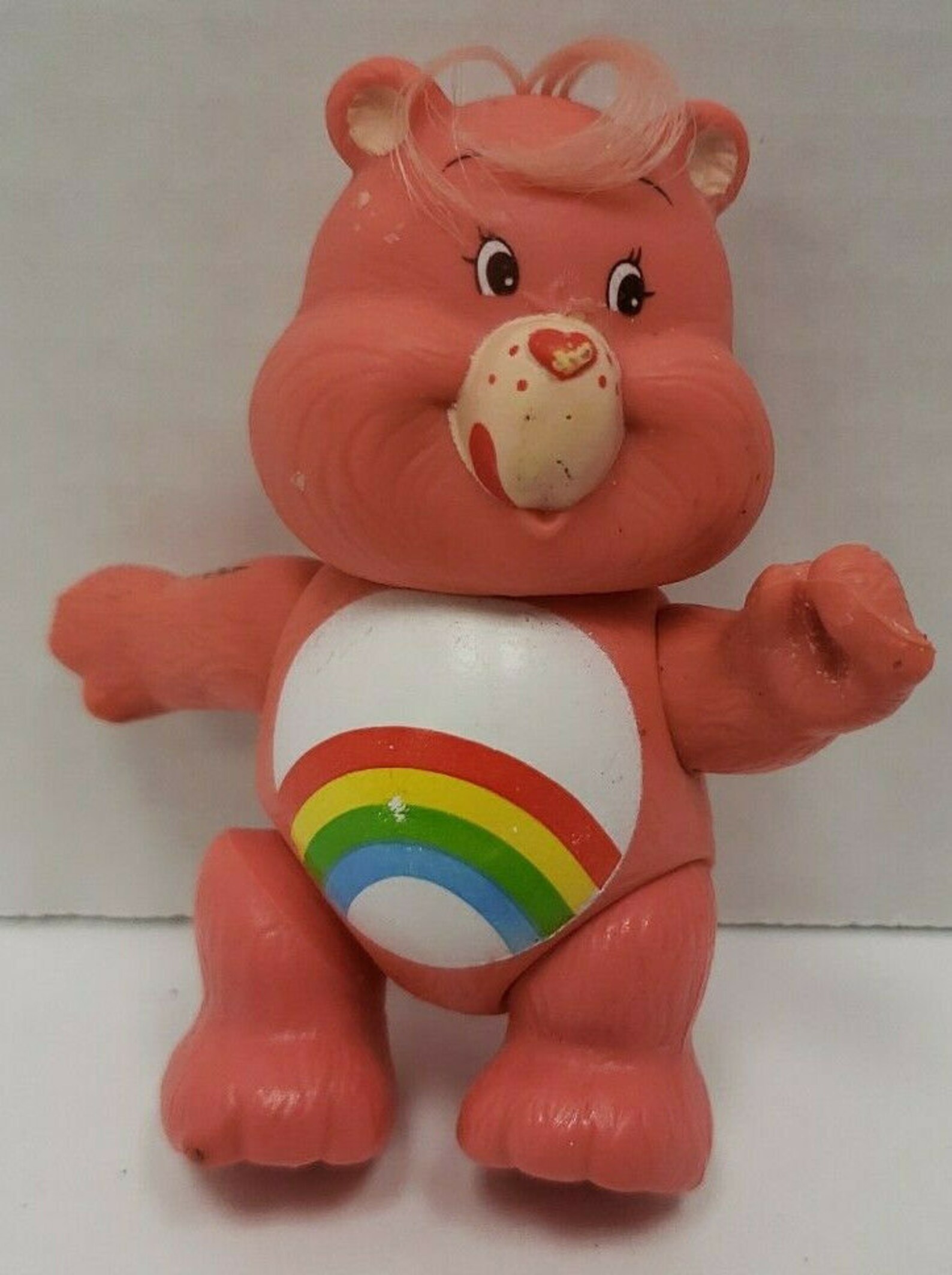 1983 Care Bears Poseable Figure Cheer Bear Made in Hong Kong | Etsy